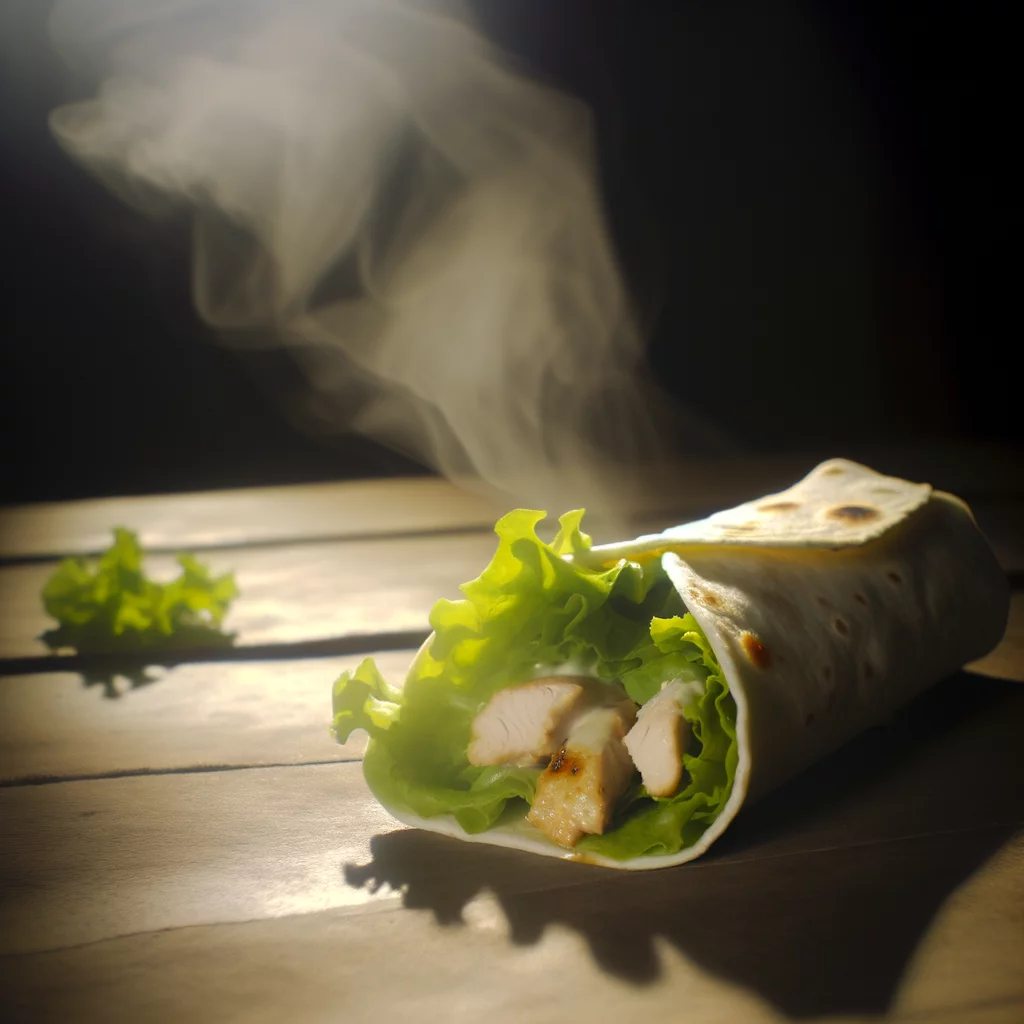 Delicioso Wrap de Alface com Frango: Pronto em Apenas 5 Minutos ...